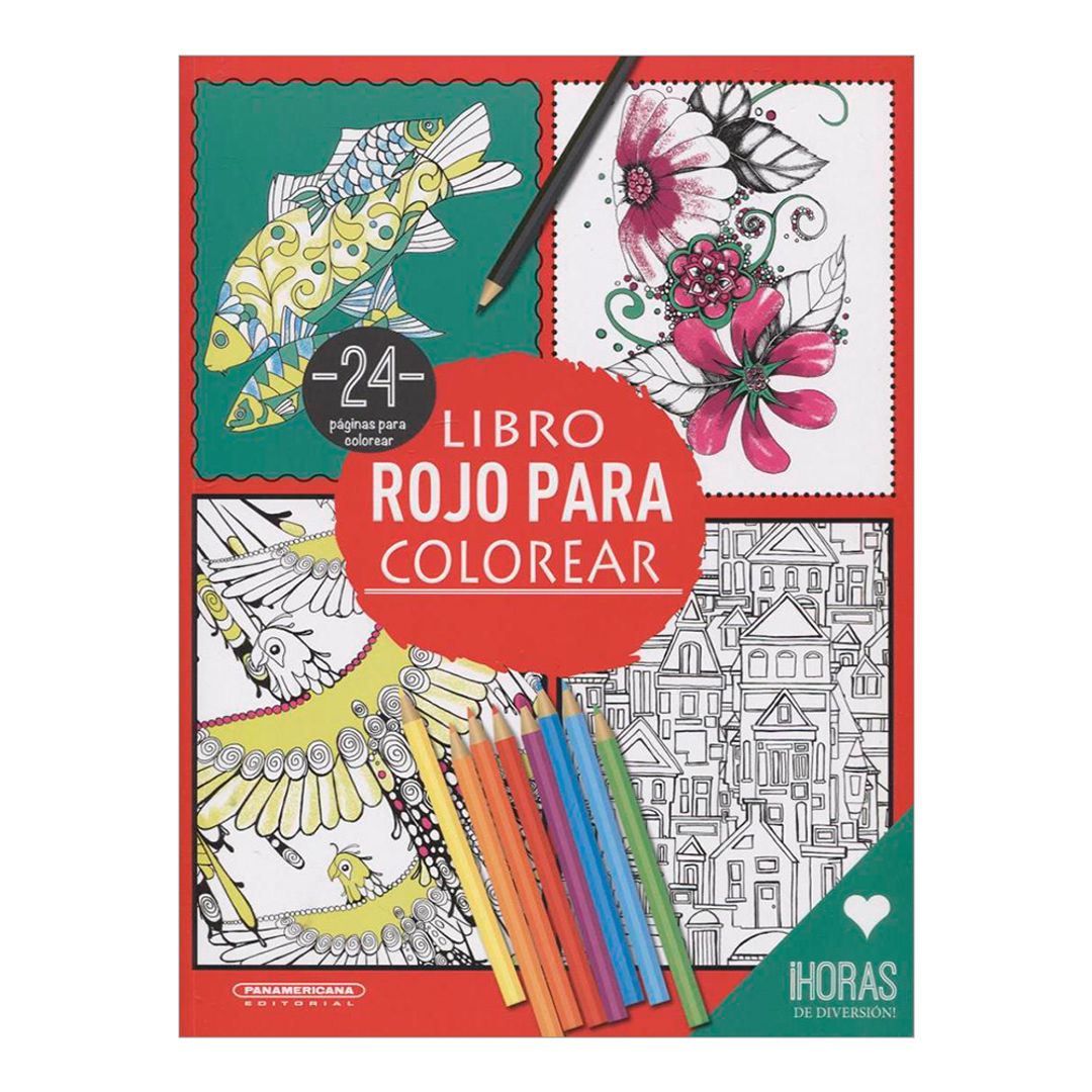 Libro rojo para colorear - Panamericana