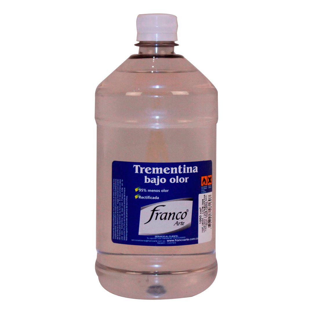 Trementina de bajo olor Franco x 1.000 ml - Panamericana