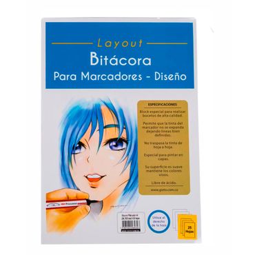 Block A4 bitácora de papel edad media - Panamericana