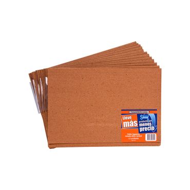 Fólder legajador craft más ganchos, tamaño oficio - Panamericana