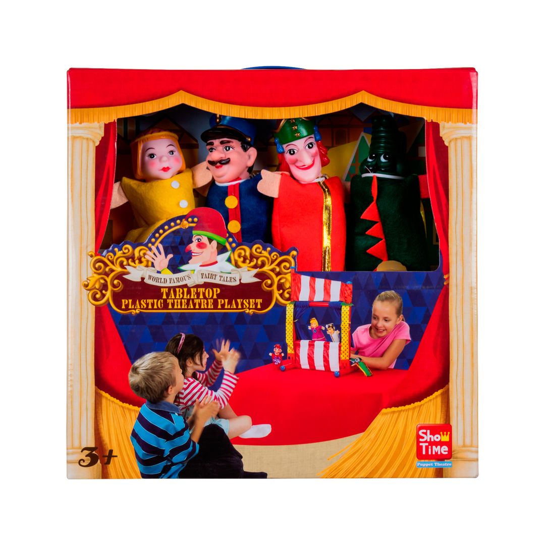 Set de títeres x 4 piezas + escenario - Panamericana