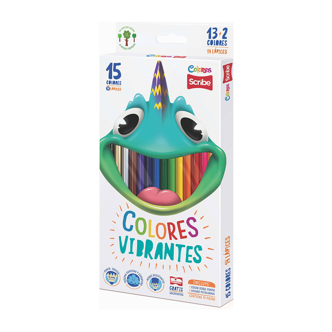 Colores Scribe x 15 unidades - Panamericana