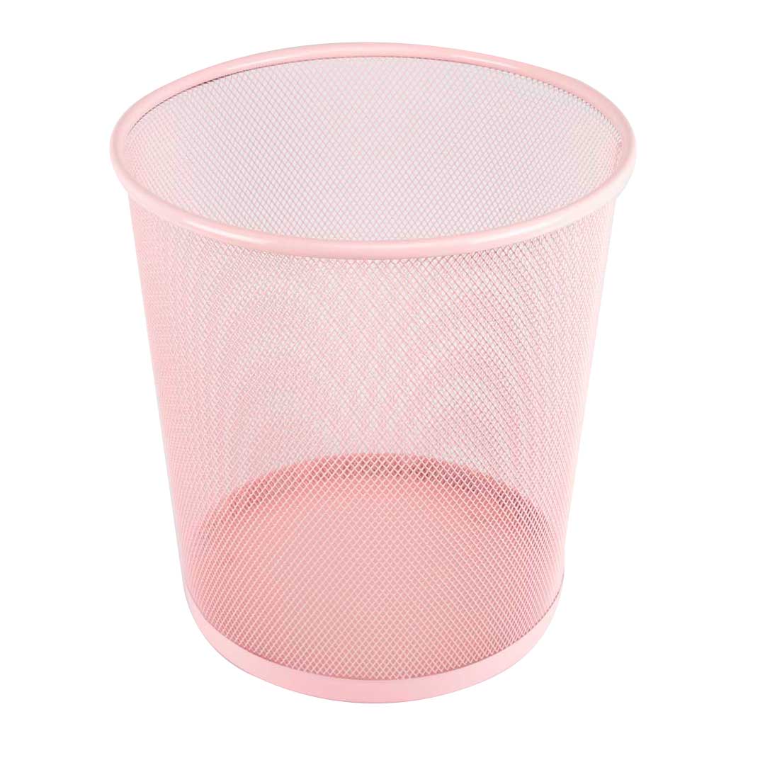 Caneca metálica rosada para escritorio - Panamericana