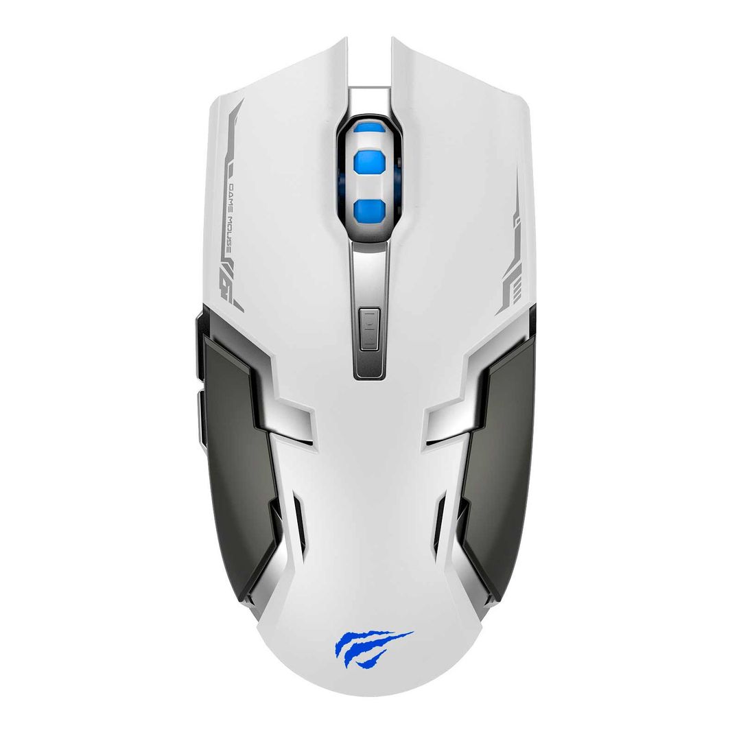 Mouse gaming HV-MS997GT inalámbrico blanco - Panamericana
