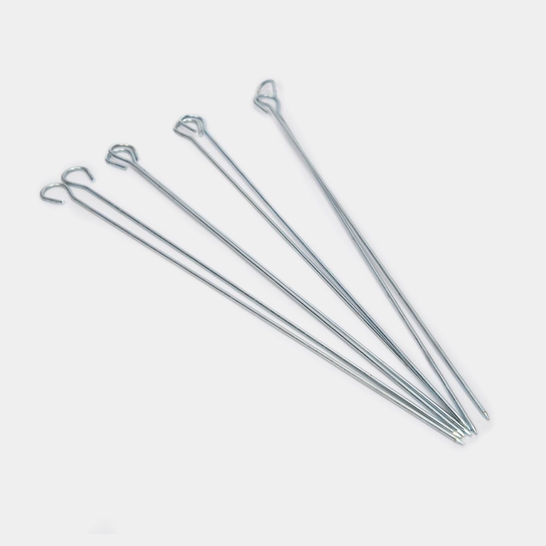 Pinchos metálicos para barbacoa x 8 unidades - Panamericana