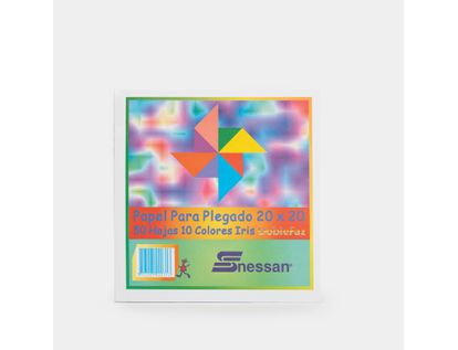 Bloc de papel iris carta x 40 hojas, 8 colores - Panamericana