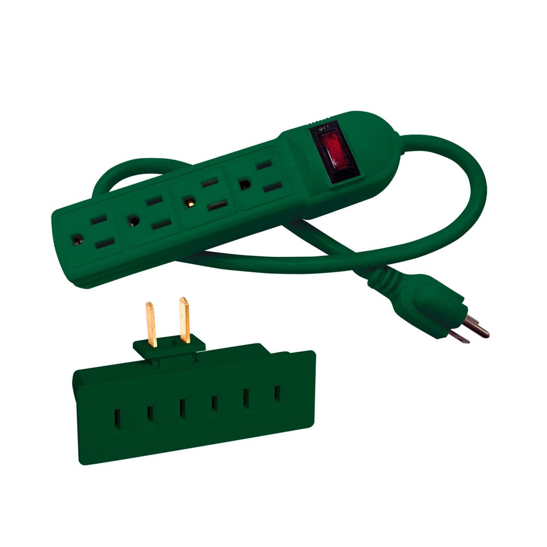 Kit de multitoma con 4 salidas + Multitoma de pared con 3 salidas ...